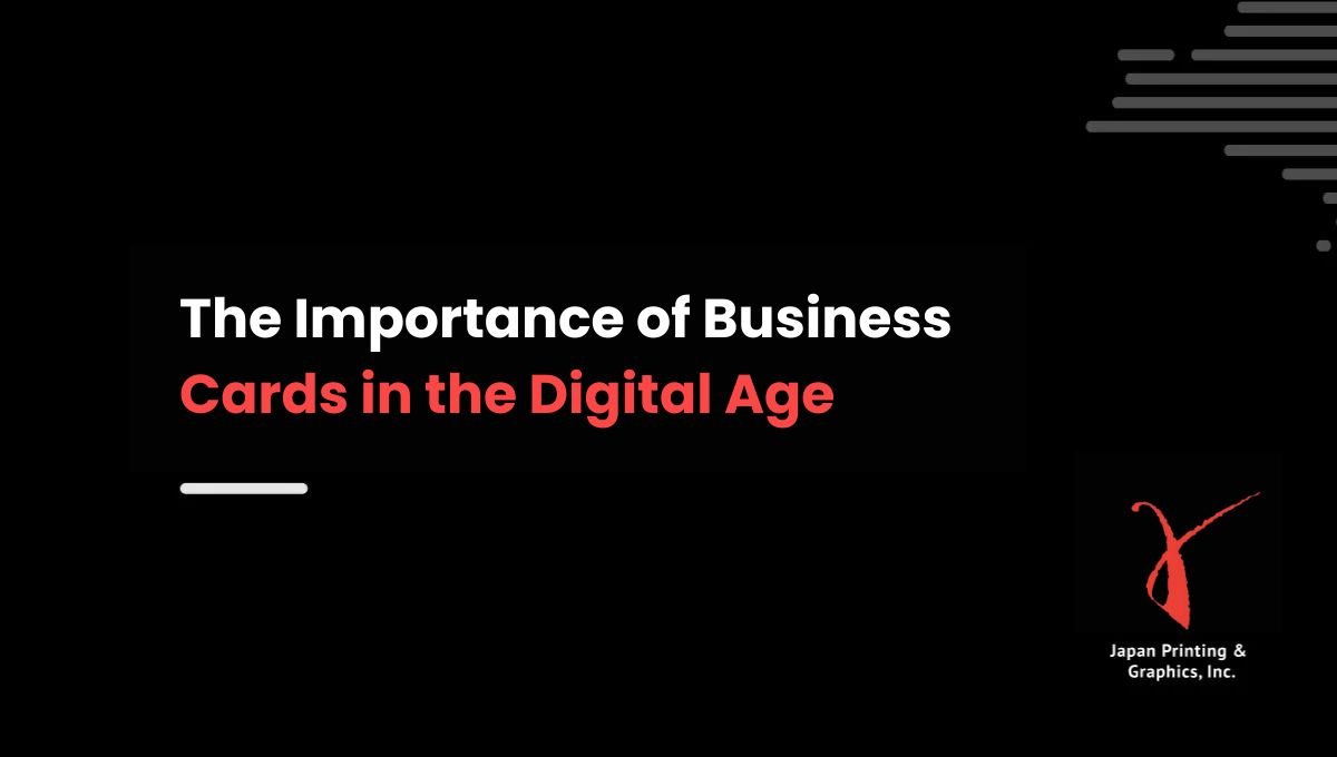 The Importance Of Business Cards In The Digital Age