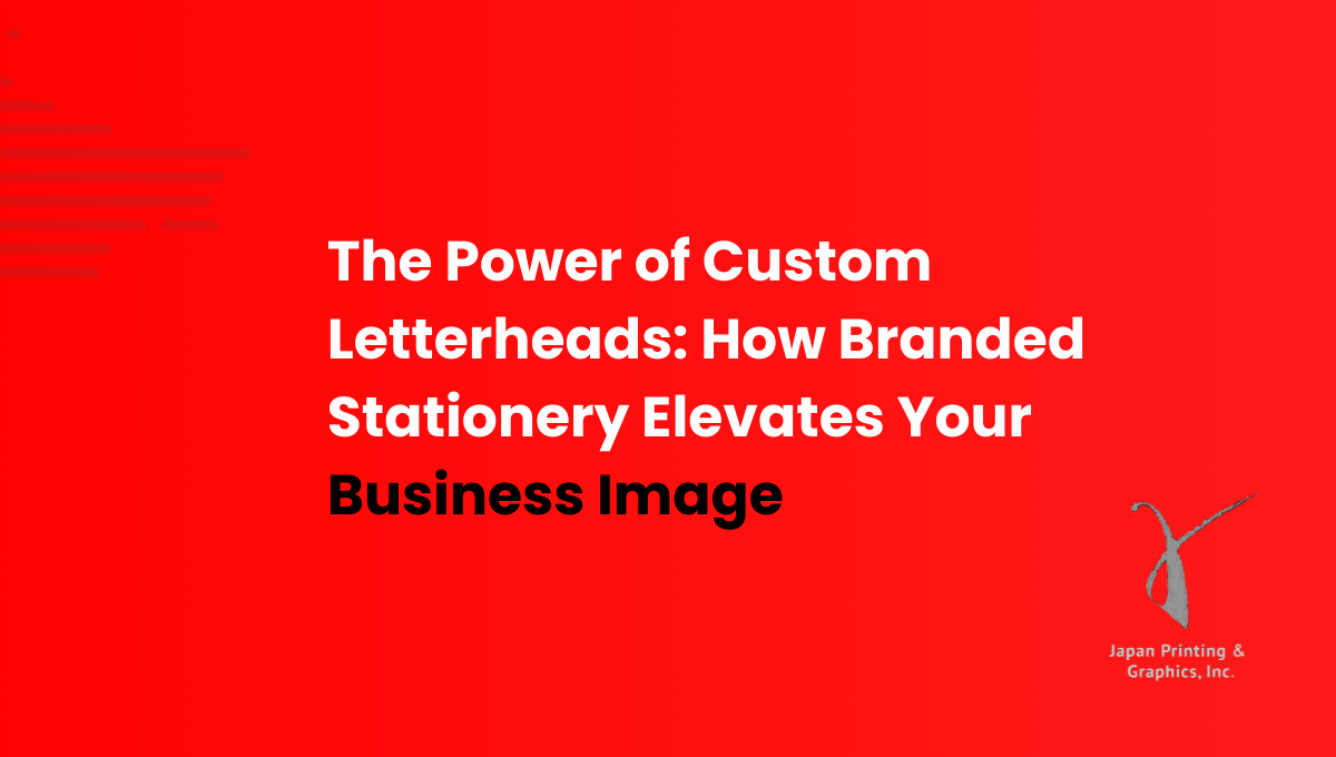 The Power Of Custom Letterheads: How Branded Stationery Elevates Your ...