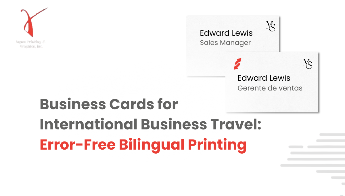 Business Cards For International Business Travel: Error-Free Bilingual ...