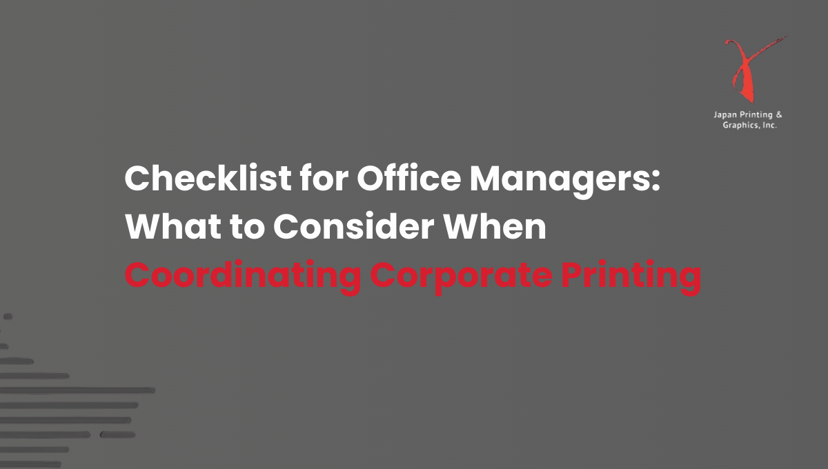 Checklist For Office Managers: What To Consider When Coordinating ...
