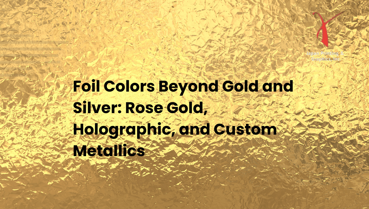 Foil Colors Beyond Gold And Silver: Rose Gold, Holographic, And Custom ...