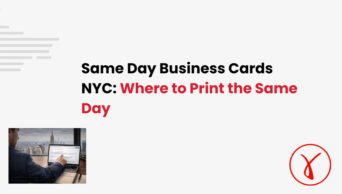 Same Day Business Cards NYC: Where To Print The Same Day